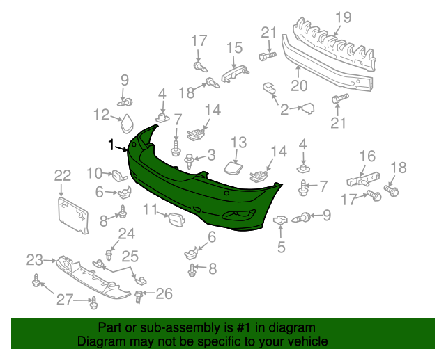 52119-0E905 - Bumper Cover 2004-2009 Lexus | Longo Lexus Parts
