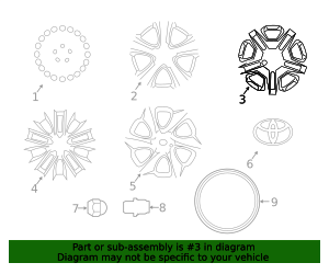42611-0R590 - Wheel Disc - 2022-2023 Toyota RAV4 | OEM Genuine Toyota Parts