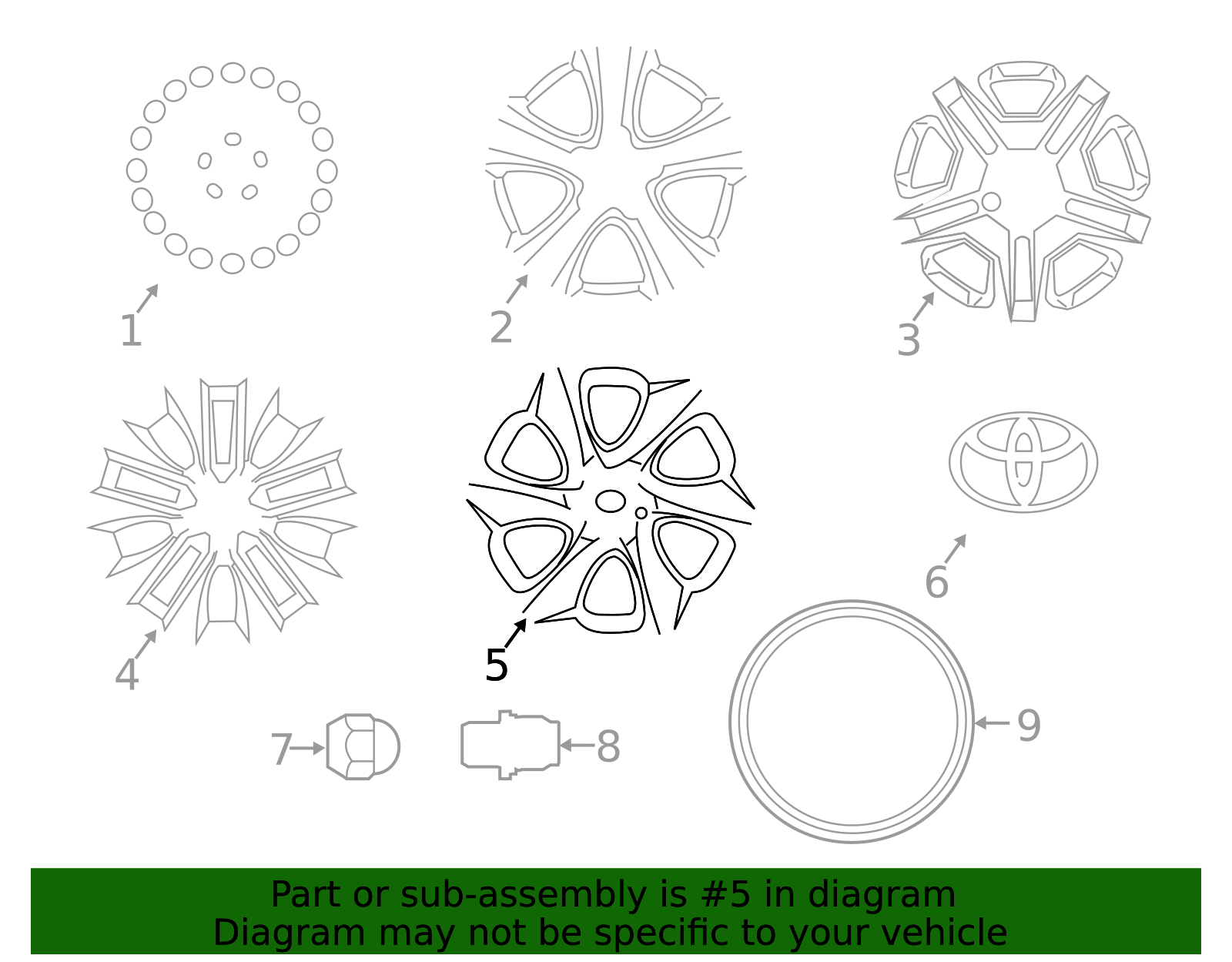 42602-0R040 - Wheel Cover - 2019-2024 Toyota RAV4 | OEM Genuine Toyota ...