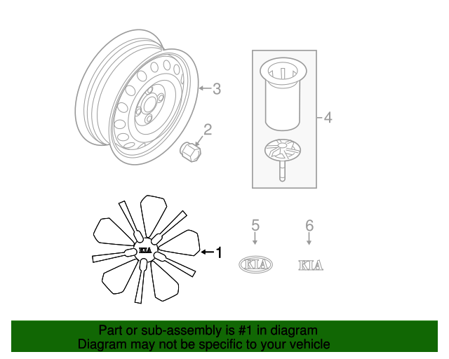 52910-3U210 - Wheel, Alloy 2011-2013 Kia Sportage | Kia.Parts Store