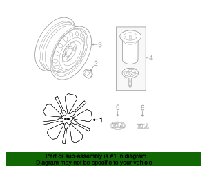 52910-3W330 - Wheel, Alloy 2011-2013 Kia Sportage | Kia.Parts Store