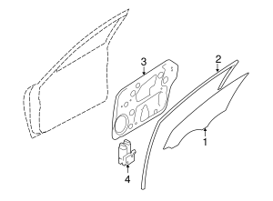 2014-2015 Kia Optima Window Regulator 82471-4C500 | Genuine Kia Parts ...