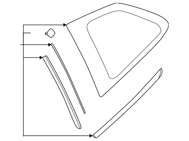 65209SJ000 - Quarter Glass - 2019-2021 Subaru Forester | World OEM ...