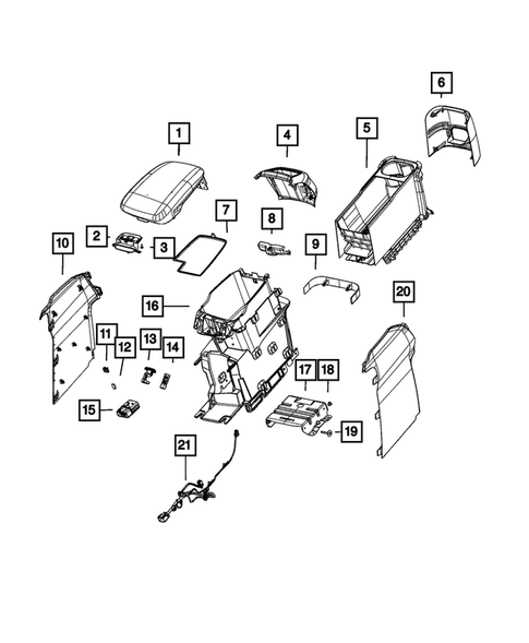 Consoles for 2022 Chrysler Pacifica | Mopar eStore