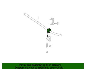 2004-2009 GM Front Suspension Stabilizer Shaft Insulator 15128365 ...