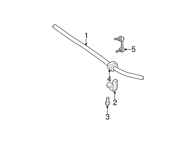 2004-2009 GM Front Suspension Stabilizer Shaft Insulator 15128365 ...