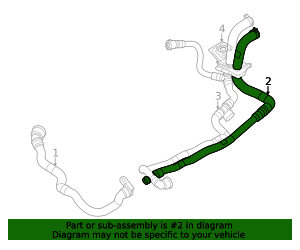64216832803 - 2019-2023 BMW Water Feed Tube (64-21-6-832-803) | BMW of ...