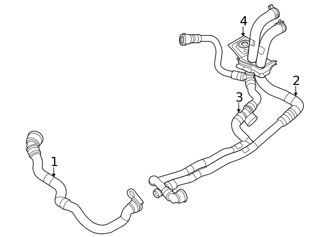 64216832803 - 2019-2023 BMW Water Feed Tube (64-21-6-832-803) | BMW of ...
