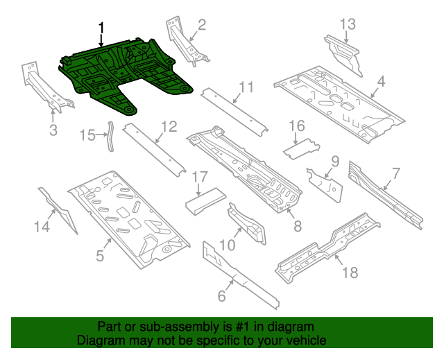 Front Belly Pan 68073805AC | Mopar Estores