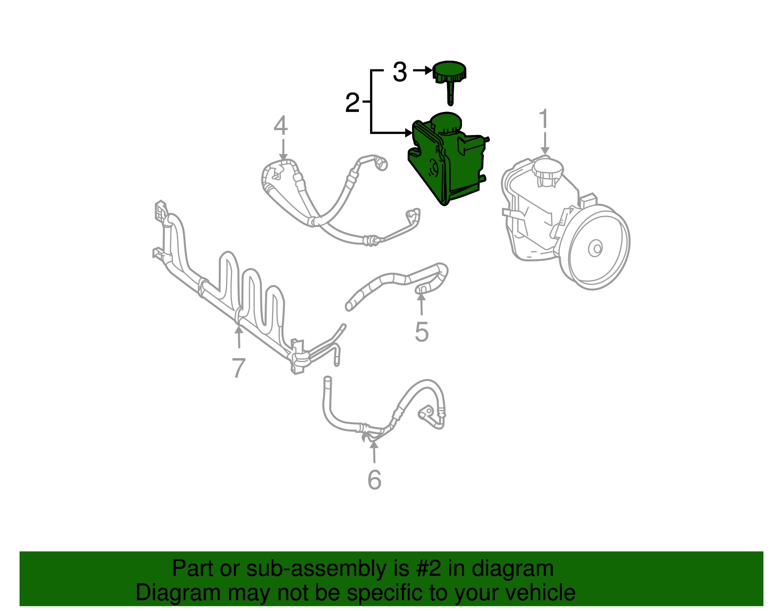 2006-2012 Mercedes-Benz Power Steering Pump Reservoir 000-460-23-83 ...