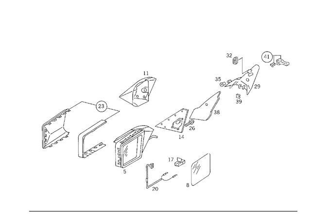 1990-1996 Mercedes-Benz Sealing 124-811-02-98 | Mercedes-Benz Parts