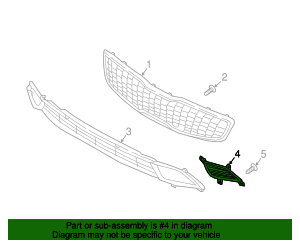 2017-2018 Kia Forte5 Lamp Cover 86564-A7800 | QuirkParts