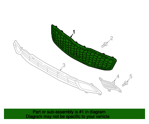 86350-A7810 - Grille 2017-2018 Kia Forte5 | Kia.Parts Store