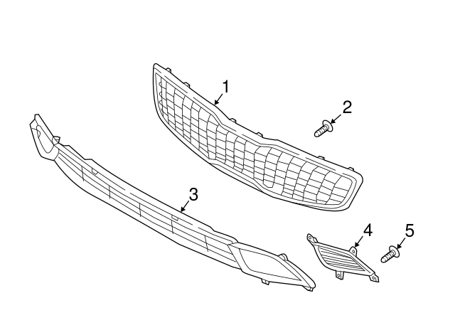 86350-A7810 - Grille 2017-2018 Kia Forte5 | Kia.Parts Store