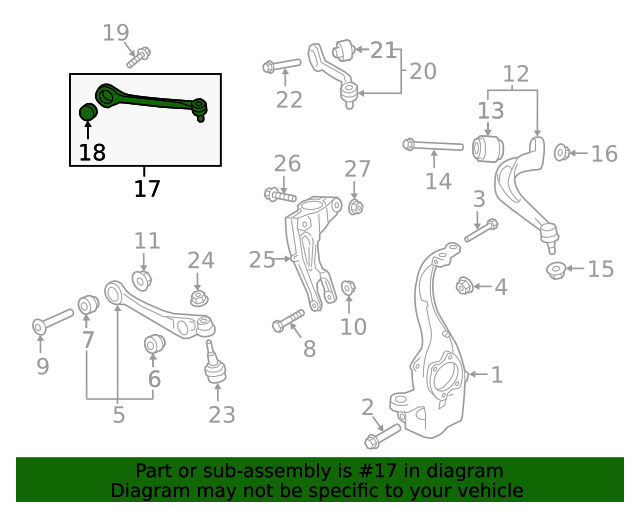 8W0-407-506-E - Suspension Control Arm 2017-2024 Audi | AutoNationParts.com