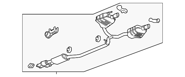 2021 Cadillac XT6 Exhaust Muffler with Exhaust Pipe 84997141 ...