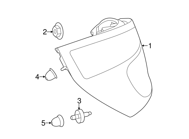 231-906-64-00-64 - Tail Light Assembly 2017-2020 Mercedes-Benz ...