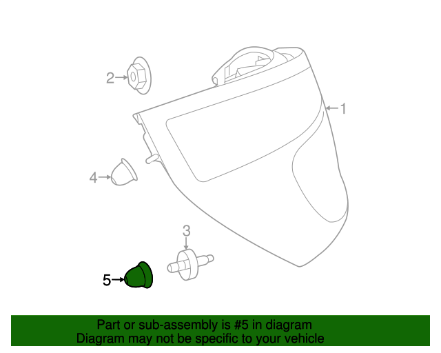 000-998-09-42 - Tail Lamp Assembly Fastener 2013-2020 Mercedes-Benz ...