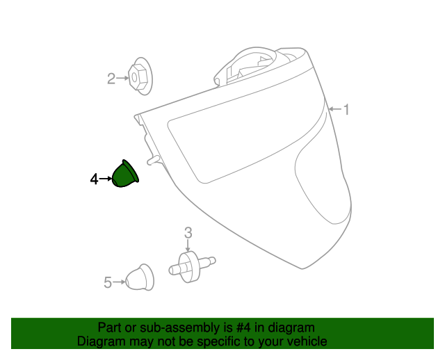 000-998-08-42 - Tail Lamp Assembly Fastener 2013-2020 Mercedes-Benz ...