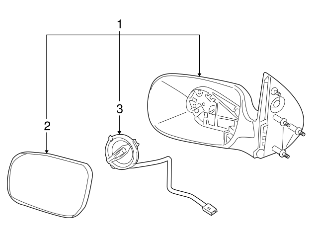 10387622 GM Driver Side Door Mirror Actuator | GM Parts Store