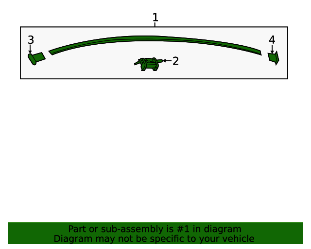 87240-M6000 - Roof Molding 2019-2021 Kia Forte | Kia.Parts Store