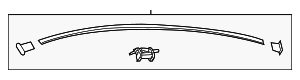 87240-M6000 - Roof Molding 2019-2021 Kia Forte | Kia.Parts Store