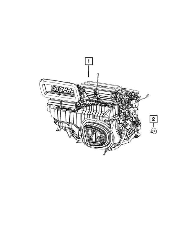 2019-2023 Jeep Renegade Heater And A/C Unit 68610691AA | Mopar Estores