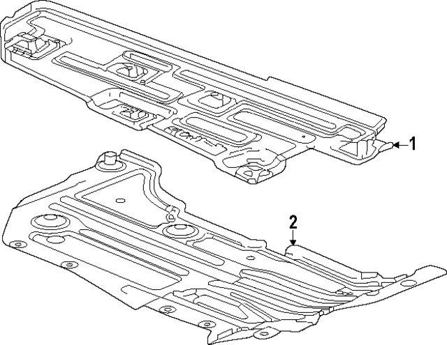 2016-2019 Chevrolet Volt Passenger Side Underbody Front Air Deflector ...