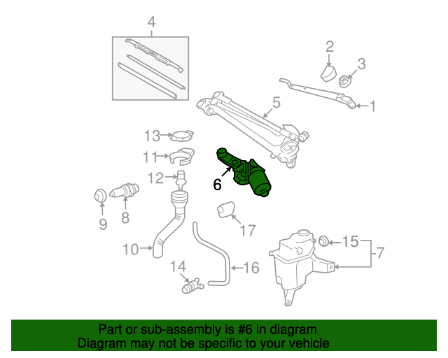 85110-0R011 - Windshield Wiper Motor - 2006-2014 Toyota RAV4 | OEM ...