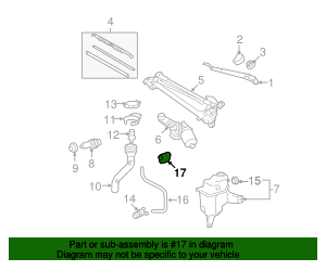 85381-30170 - Windshield Washer Nozzle (Front) - 2006-2011 Toyota | OEM ...