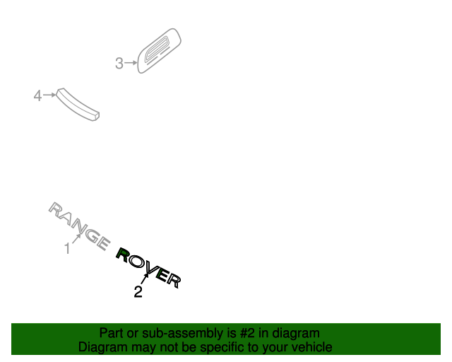 2015-2022 Land Rover Range Rover Sport Nameplate LR062321 | OEM Parts ...
