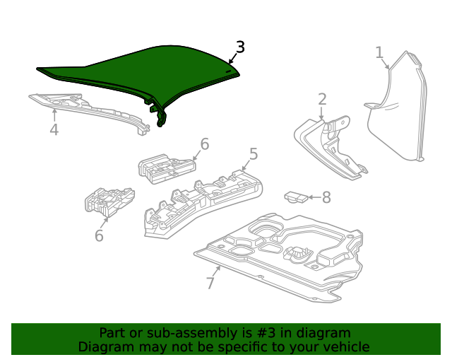 84942911 - Panel 2020-2025 Chevrolet Corvette | GMPartsNow