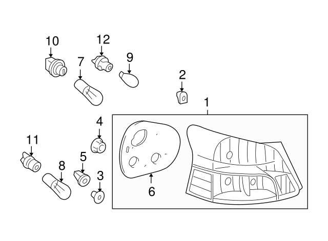 81498-52030 - Tail Lamp Assembly Upper Retainer 2007-2012 Toyota Yaris ...