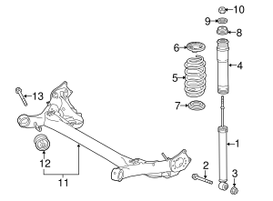 2007-2019 Toyota Axle Beam 42110-52332 | OEM Parts Online