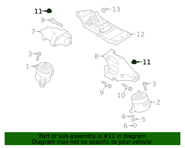 2006-2024 Hyundai Side Mount Bracket Nut 51759-07000 | OEM Parts Online