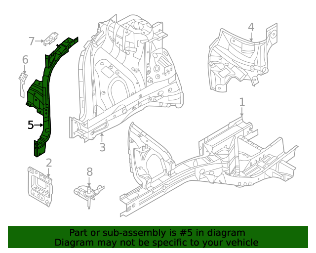 64560-R0000 - Apron Panel 2022-2023 Kia Carnival | Kia.Parts Store