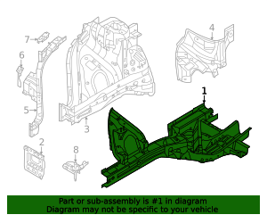 64601-R0000 - Rail Assembly 2022-2023 Kia Carnival | Kia.Parts Store