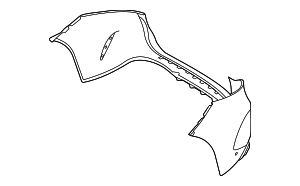 Genuine OEM Bumper Cover | 167-885-42-11-9999 | Fits Select 2024 ...