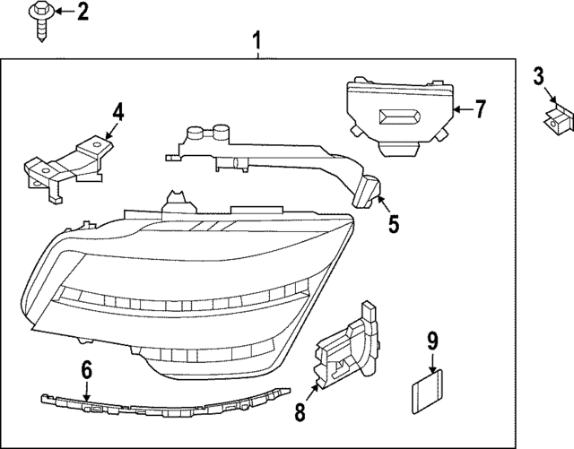 2021-2024 Genesis Bracket H Lamp Mtg Supt Left-hand 92153-T1020 ...