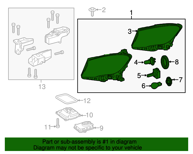 156-906-30-00 - Headlight Assembly 2015-2020 Mercedes-Benz ...