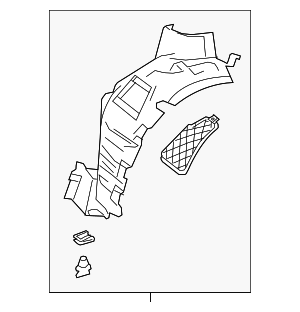 207-690-24-30 - Ft Fender Liner 2014-2017 Mercedes-Benz | Mercedes-Benz ...