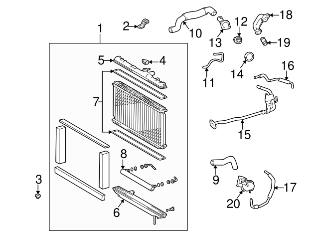 1998-2013 Lexus Radiator Cap 16401-30020 | Lexus Direct parts