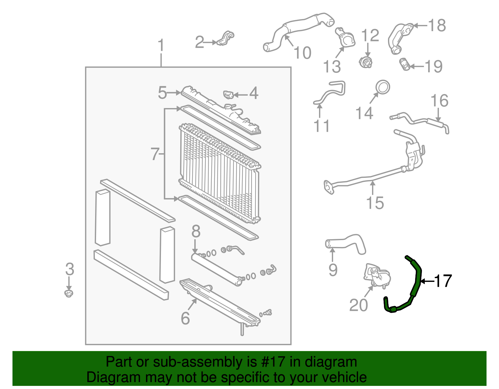 1993-2005 Lexus By-Pass Hose 16261-46020 | OEM Parts Online