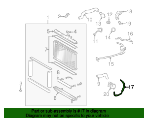 1993-2005 Lexus By-Pass Hose 16261-46020 | OEM Parts Online