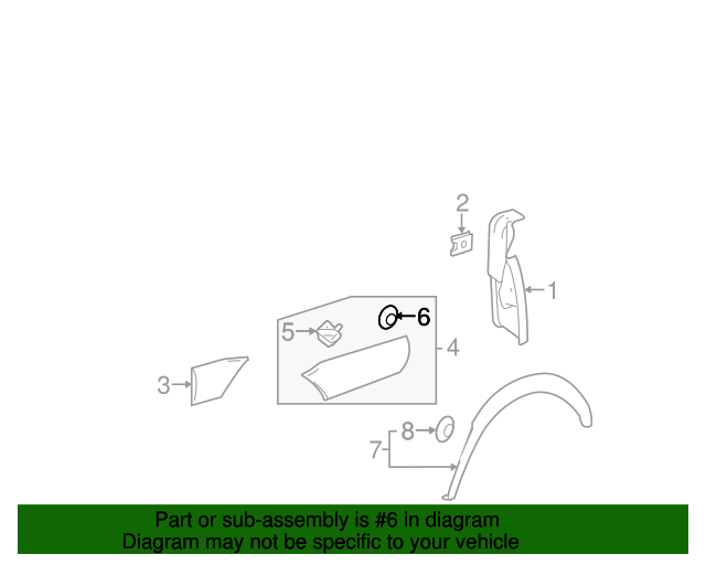 002-991-85-70 - Rear Molding Retainer 2010-2018 Mercedes-Benz ...