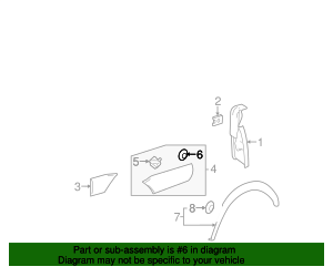 002-991-85-70 - Rear Molding Retainer 2010-2018 Mercedes-Benz ...