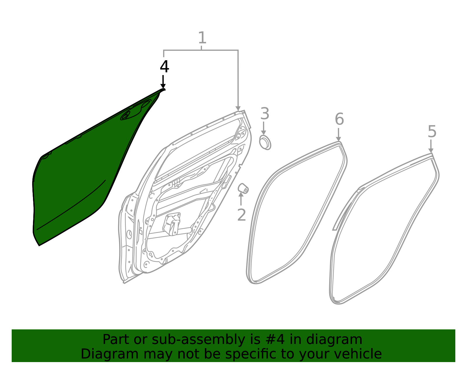 2019-2024 Kia Forte Panel Rear Door Oute 77111-M6000 | TascaParts.com