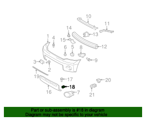 90179-06127 - Fog Lamp Assembly Nut - 1999-2024 Toyota | OEM Genuine ...