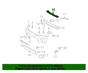 2007-2013 Toyota Tundra Upper Retainer 52521-0C040 | Toyota Parts