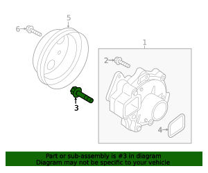 90118-WBB46 - Water Pump Assembly Bolt - 2020 Toyota Yaris | OEM ...